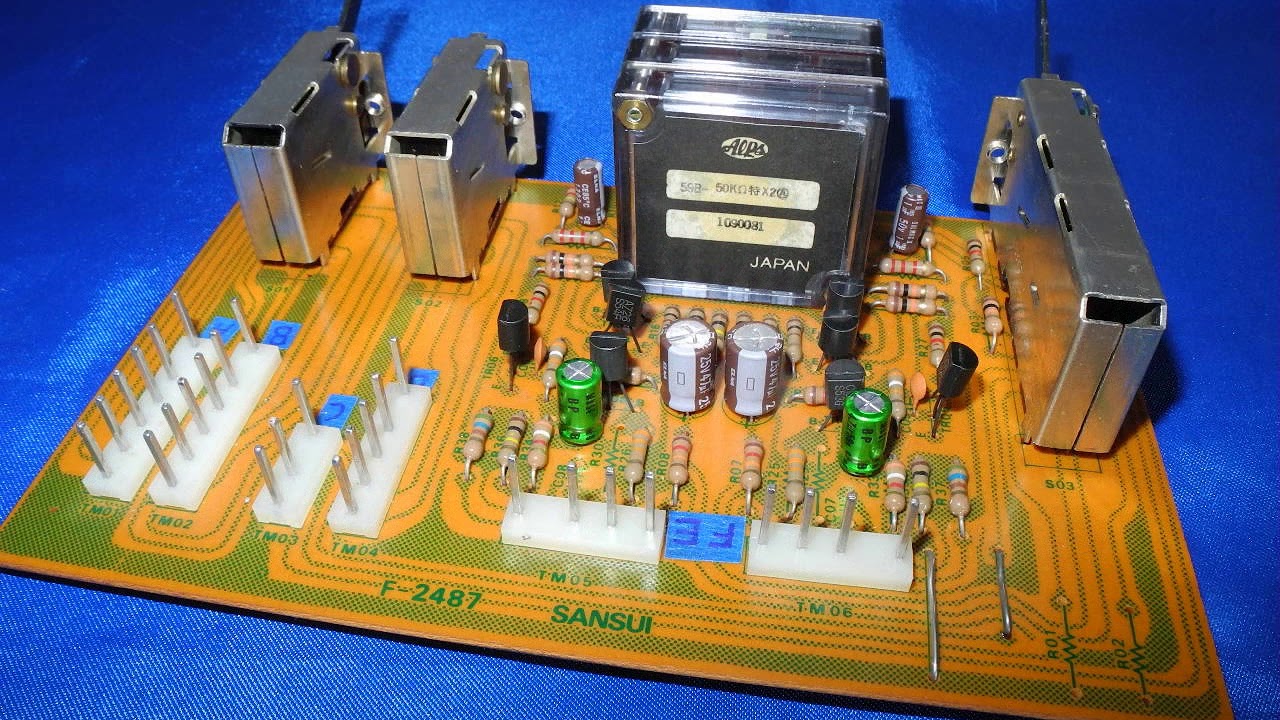 Sansui CA-3000 Circuit Boards: VIAs Pinned & Electrolytic Caps Replaced ...