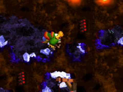 Donkey Kong Country 2 Kreepy Krow in Kannon's Klaim and Squawks´s Shaft ...