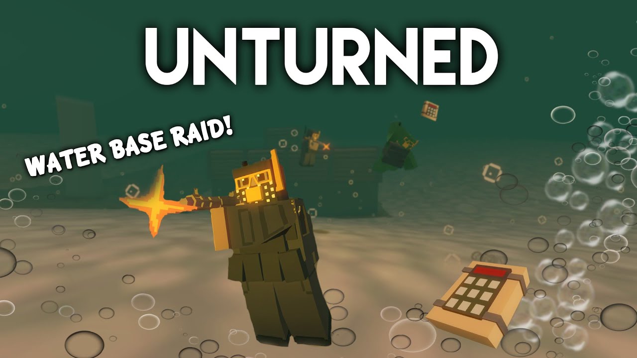 Unturned | Water Base Raid! (PVP Survival) - YouTube
