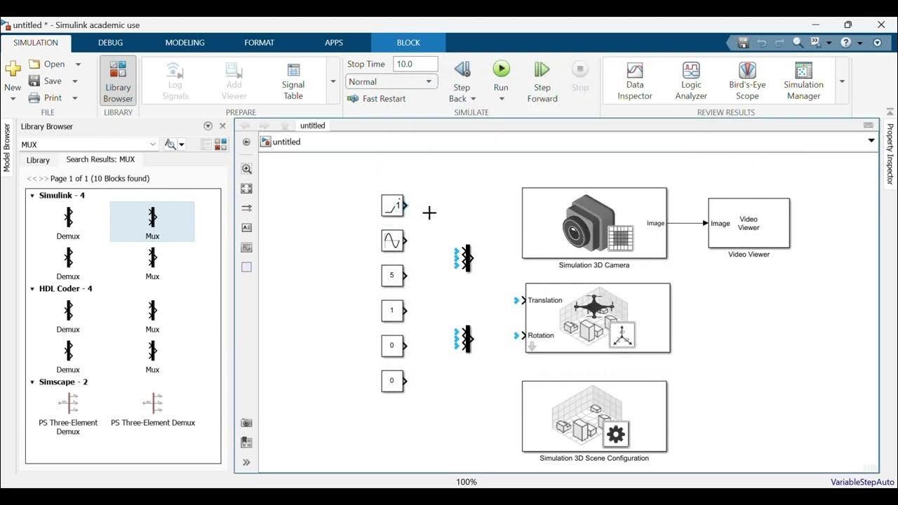 Quadcopter 3D simulation in MATLAB Quick Tutorial - YouTube