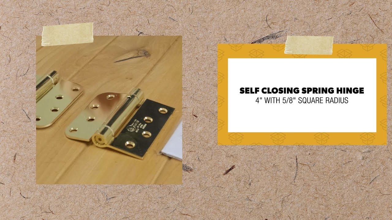 4" X 4" Spring Hinges With Square And 5/8" Radius Corner - YouTube