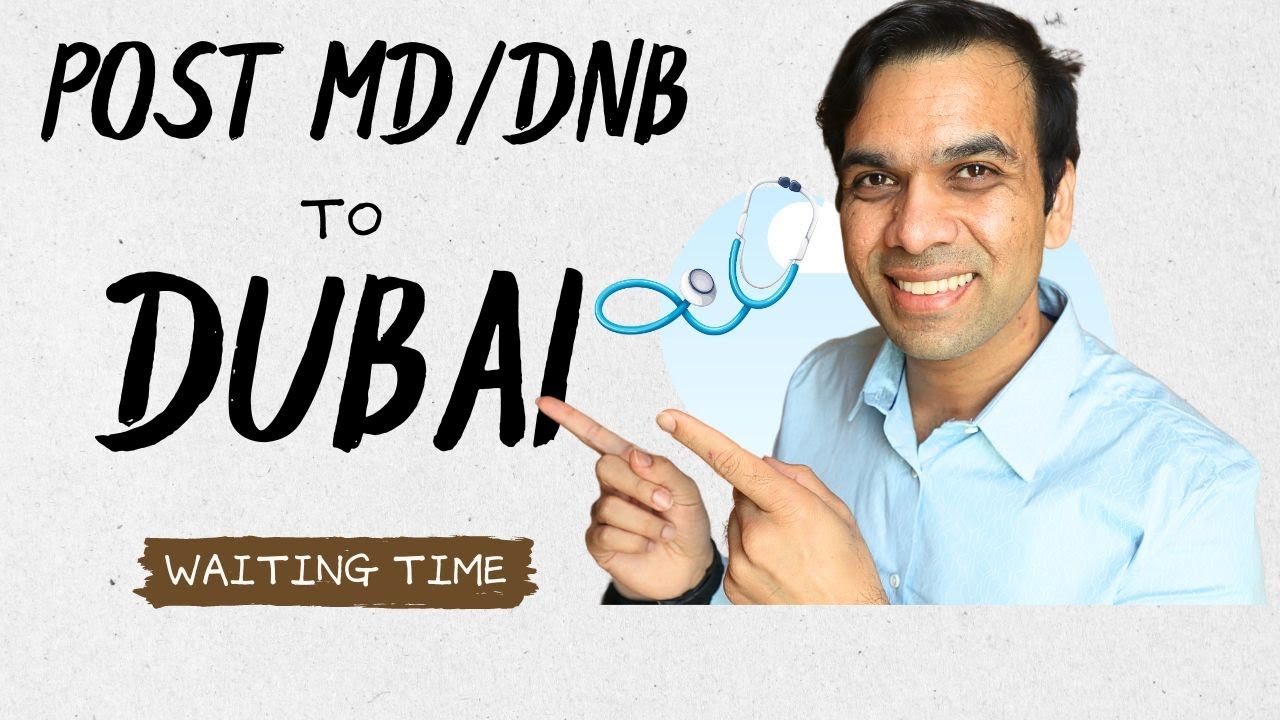 Can we go to Dubai immediately after the MD/DNB. - YouTube