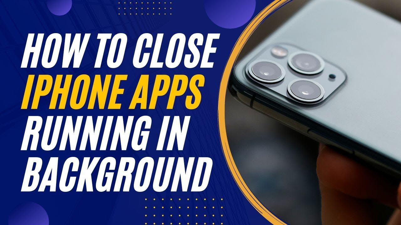 How To Close iPhone Apps Running in the Background - YouTube