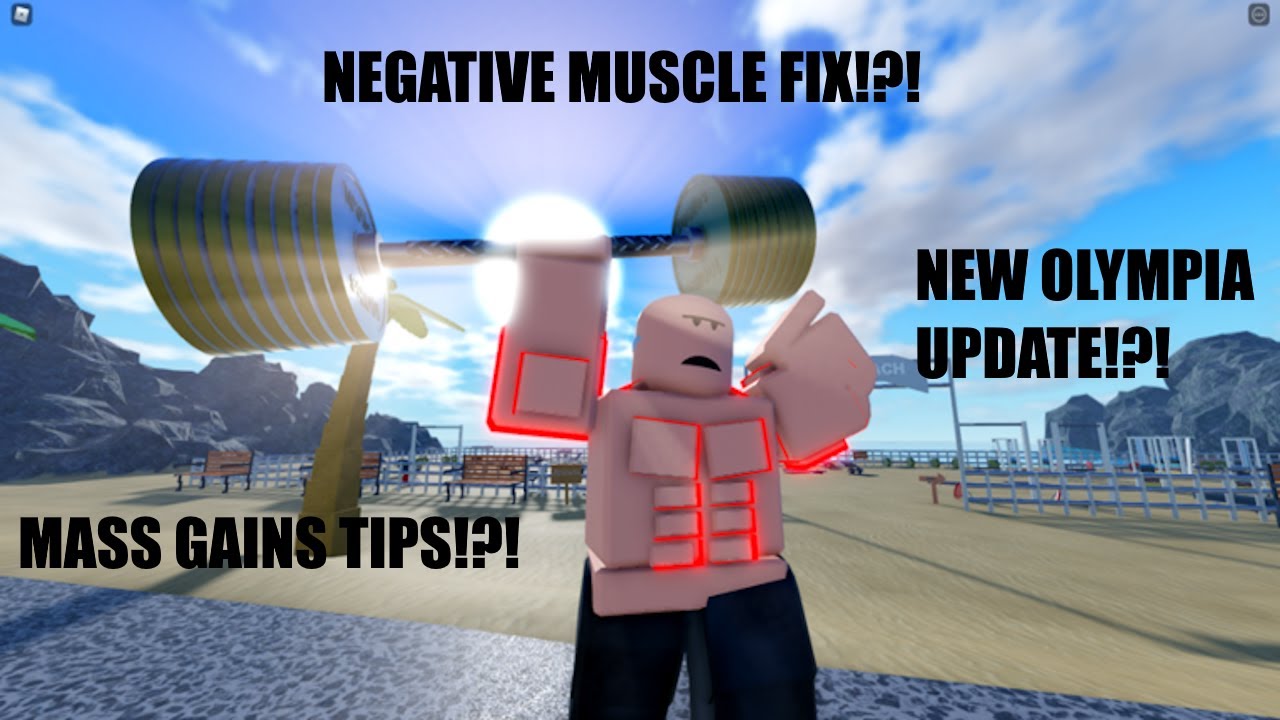 Roblox Olympia Negative Muscle fix & Mass muscle tips! - YouTube
