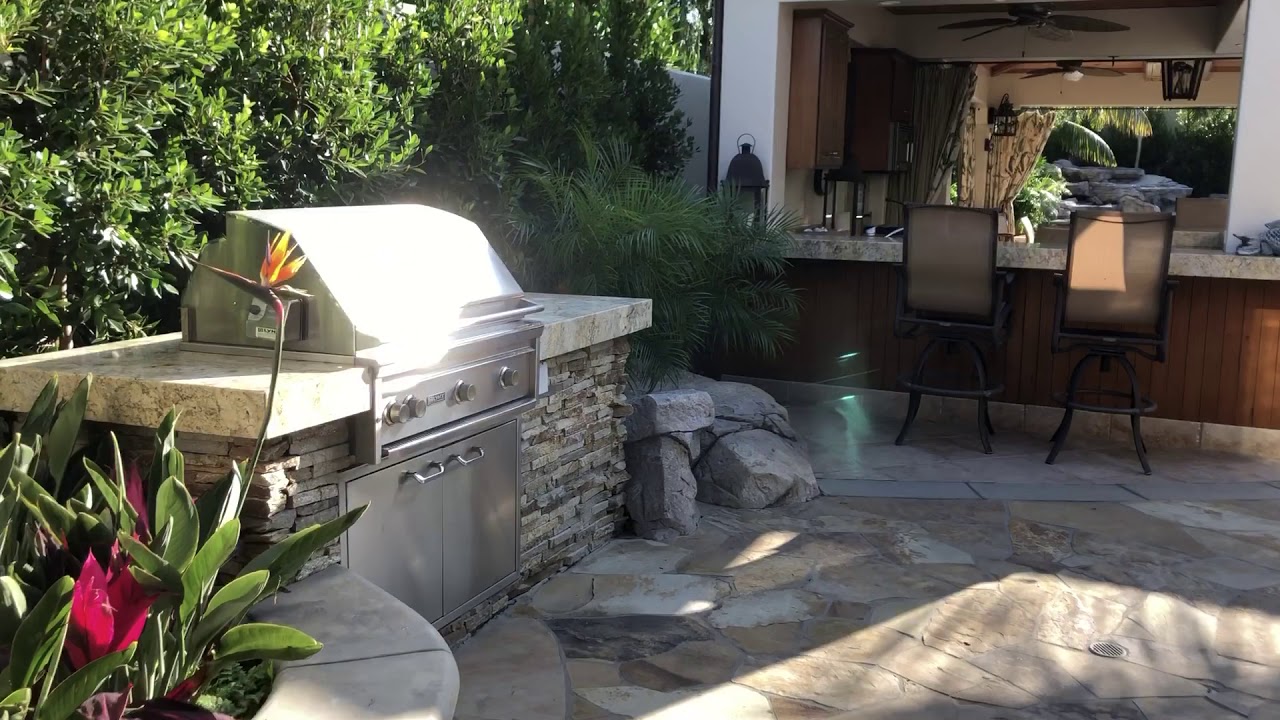 Tropical Backyard Grotto - YouTube