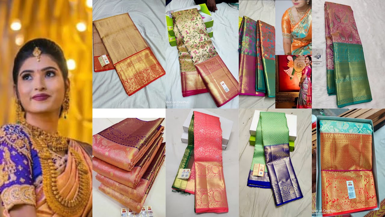 pure Kanchi pattu sarees online shopping - YouTube