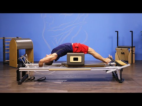 Advanced Round Back on Short Box on Pilates Reformer - YouTube