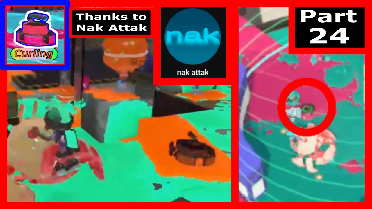 Splatoon 3 curling bomb splat compilation part 24, Thanks to Nak Attak ...
