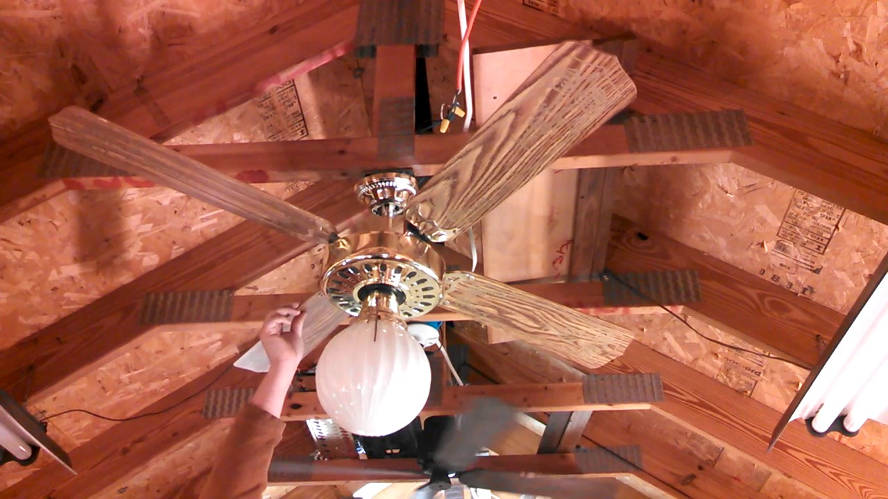 Universal? Footprint Vent Top Mount Ceiling Fan - YouTube