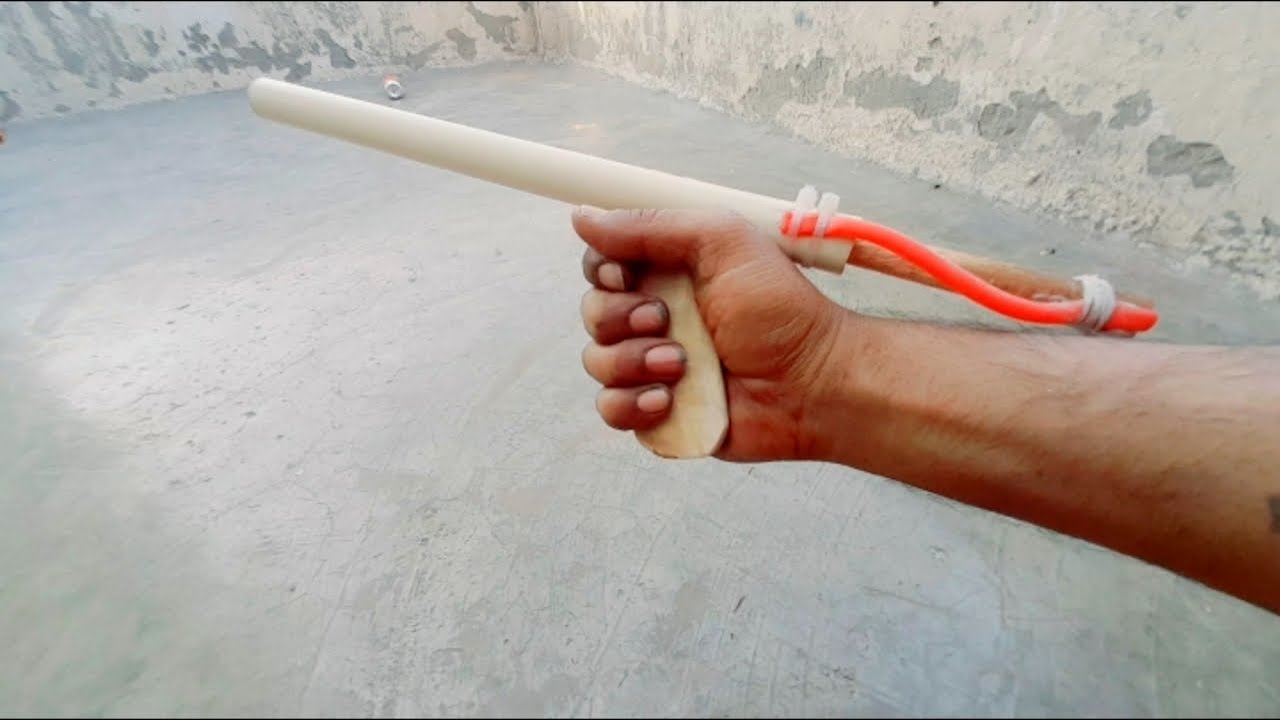 How to make a pvc pipe gun || pvc pipe gun Slingshot || Slingshot at ...
