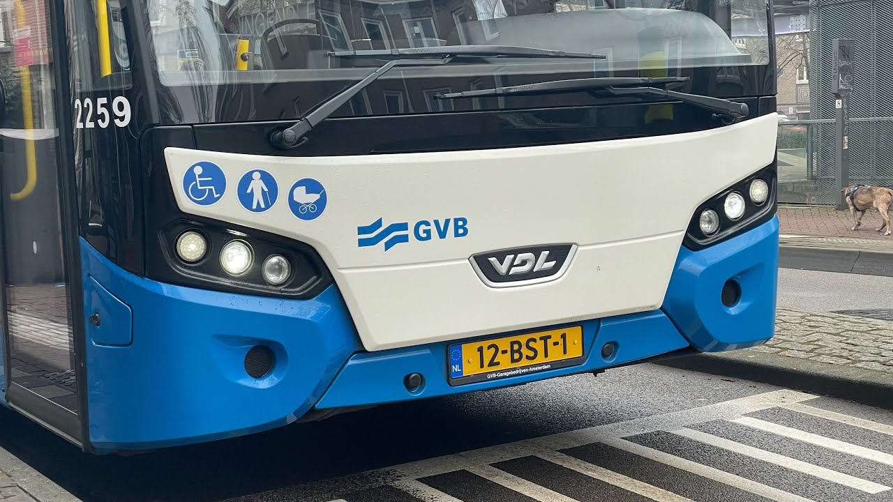 GVB VDL CITEA SLFA-180 electrics op amsterdam van beuningenplein - YouTube