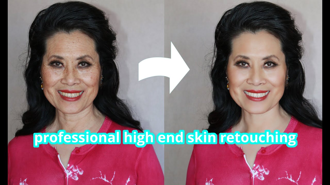 professional high-end skin retouching - YouTube
