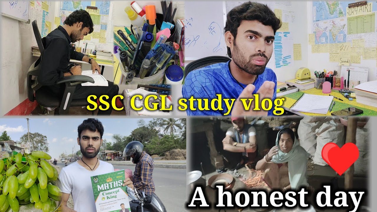 SSC study vlog | SSC CGL aspirant life | honest day ssc aspirants #vlog ...