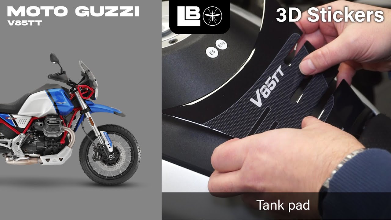 LabelBike® 3D STICKERS tank pad protection compatible with Moto Guzzi ...