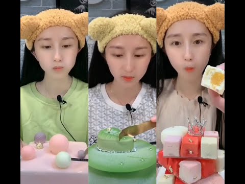 ASMR DESSERT (MOUSE CAKE PARTY) II KWAI APP II MUKBANG SWEET #52