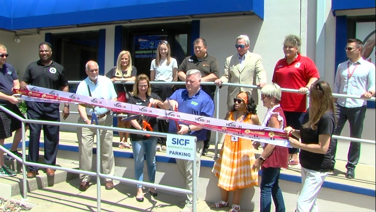 SICF hosts ribbon cutting for new office in Marion - YouTube