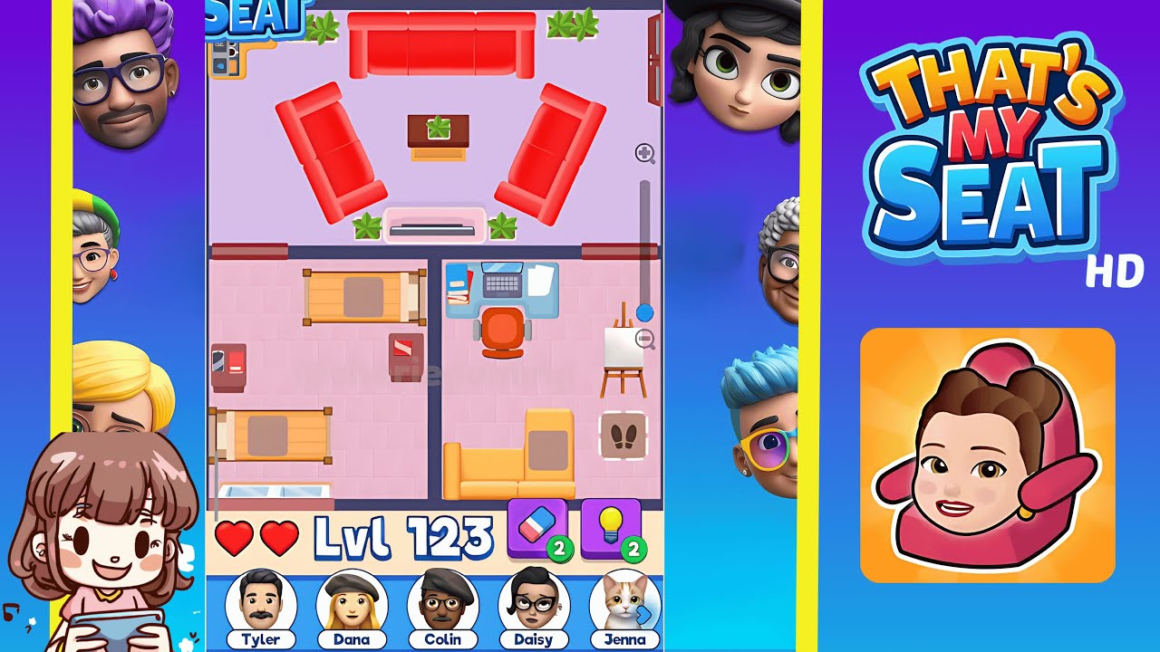 That's My Seat level 123 Solution Walkthrough - YouTube