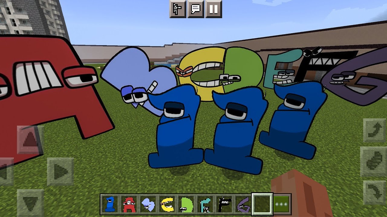 New Number Lore and Alphabet Lore in Minecraft PE - YouTube