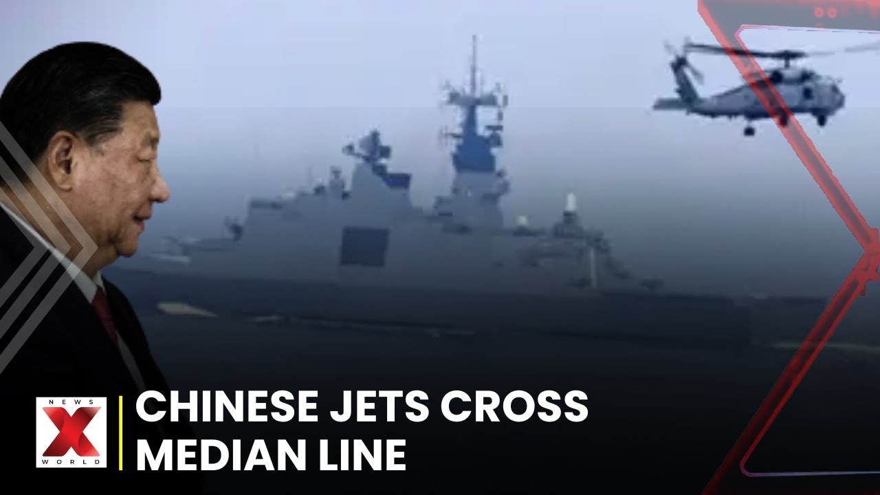 Chinese Aircraft Cross Taiwan Strait Median Line | NewsX World - YouTube