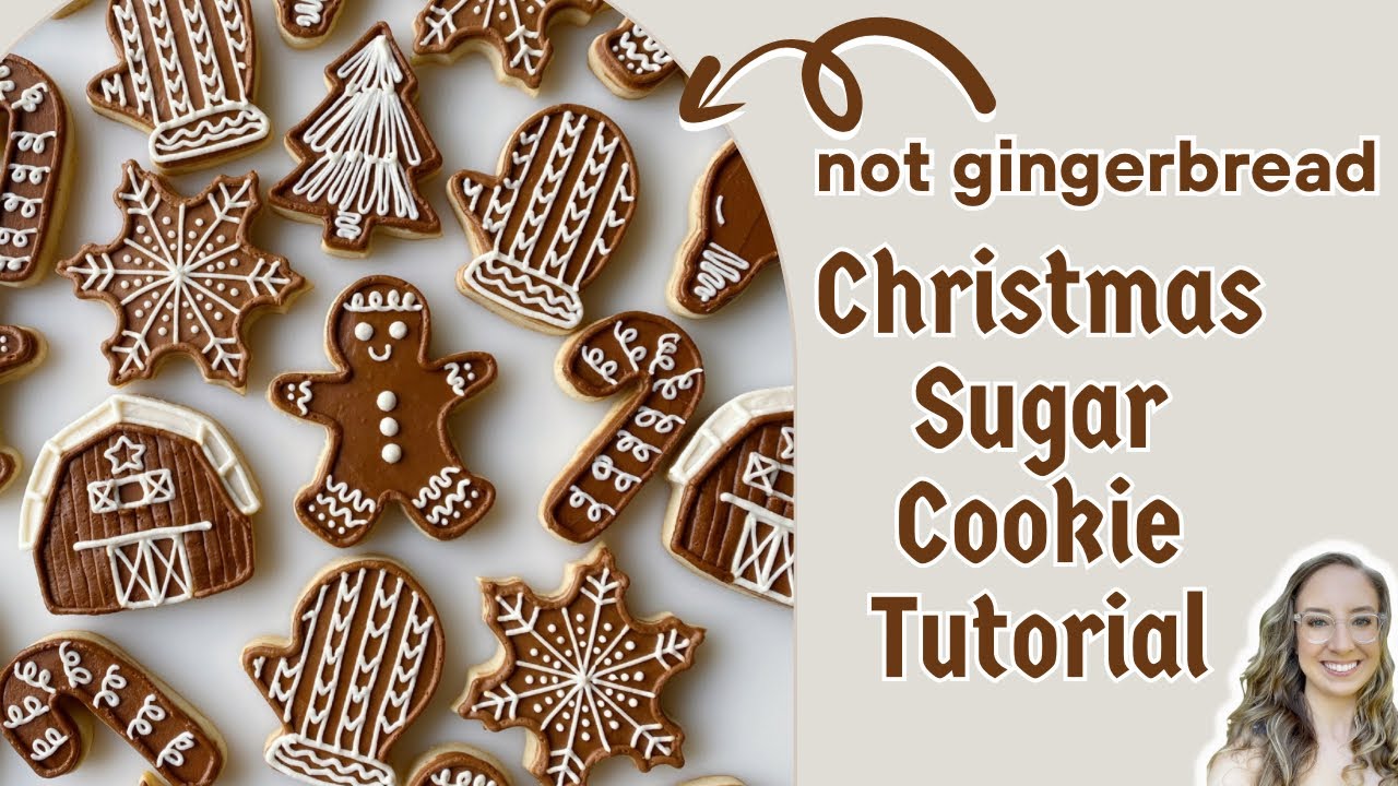 Christmas Gingerbread Sugar Cookie Decorating [7 Buttercream Sugar ...