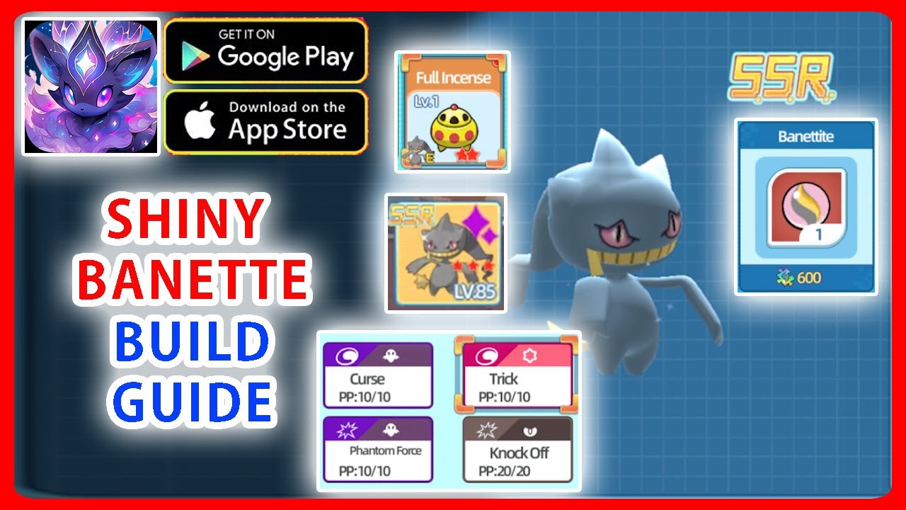Use 600 Mega Stone to buy Banettite for the Shiny Banette Build guide ...