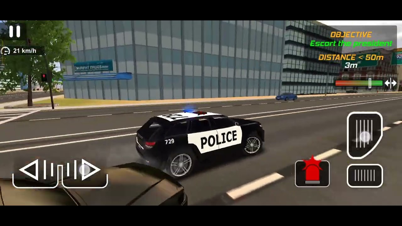 police car chase cop simulator - game play (Android ,sos) - YouTube