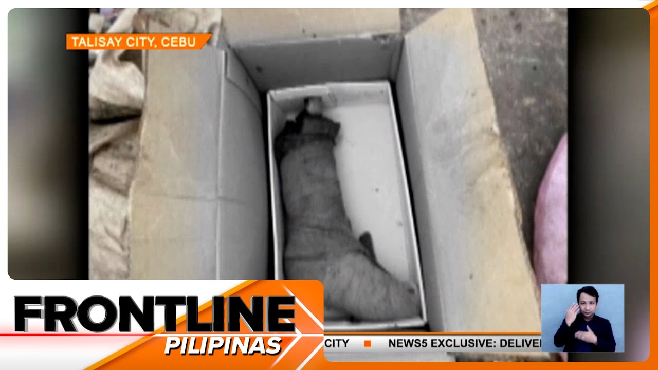 Putol na paa, natagpuan sa kahon sa dump site sa Cebu | Frontline ...