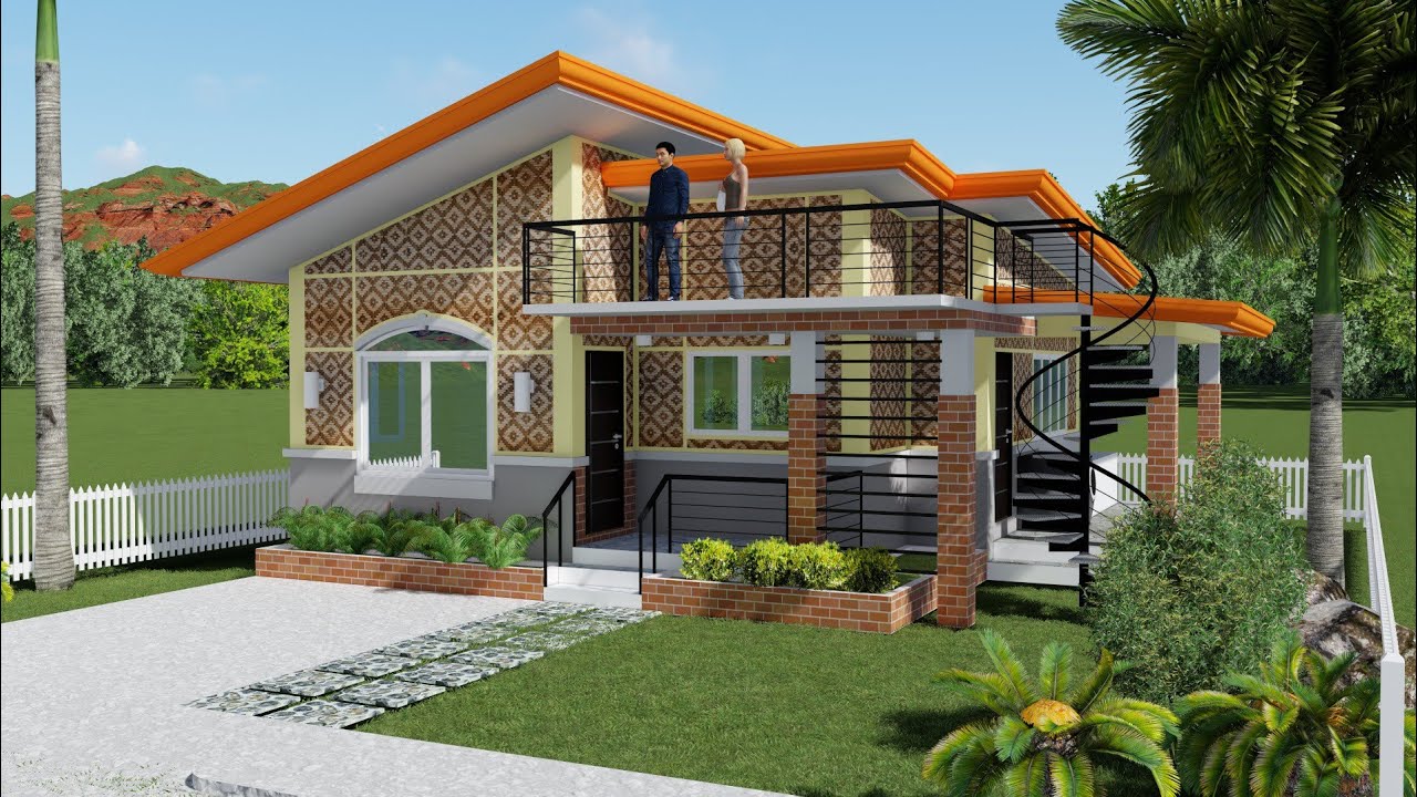 Amakan Pinoy House Design | 8.0 x 9.0 meters | Simple House PH - YouTube