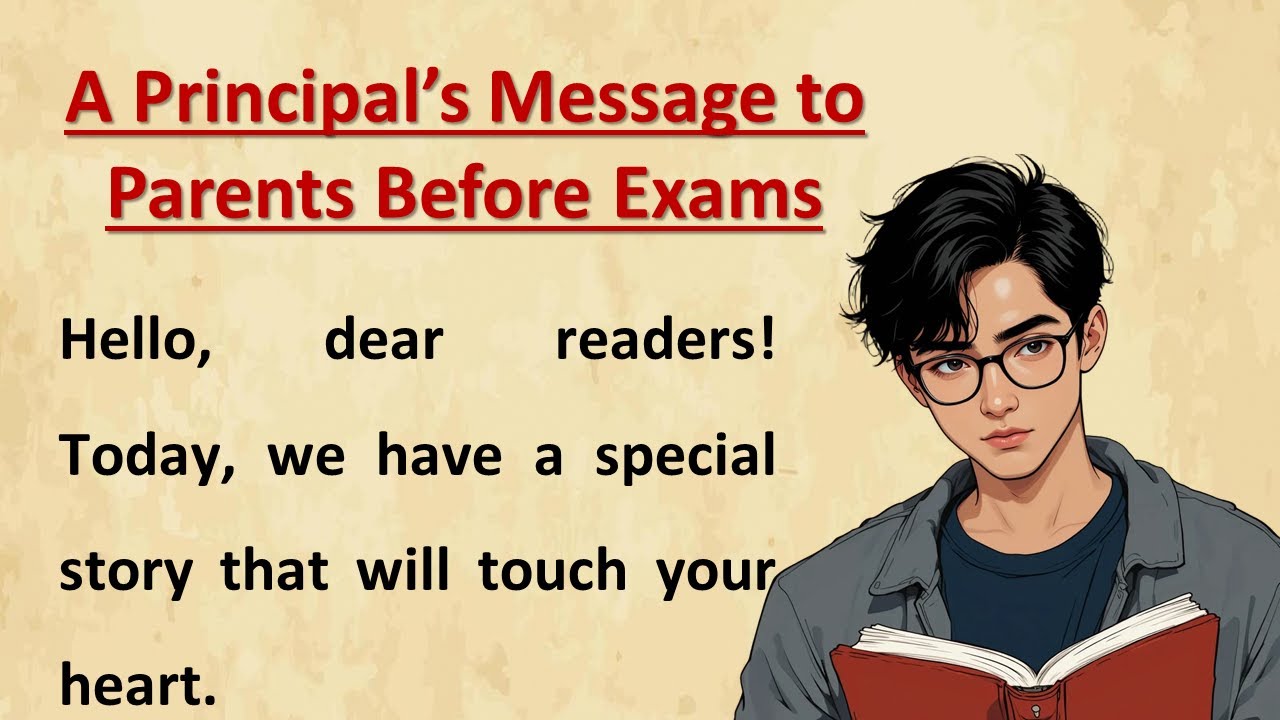A Principal’s Message to Parents Before Exams || Learn English Through ...