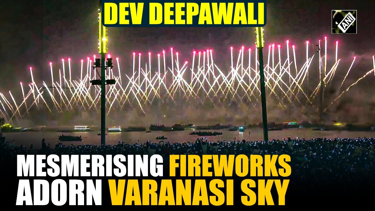 UP: Varanasi illuminates with fireworks on ‘Dev Deepawali’ - YouTube