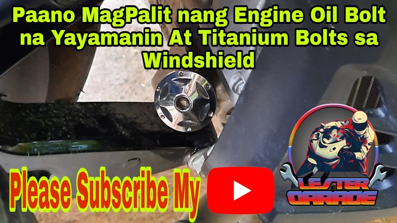 NMAX Yamaha Pano magkabit nang Titanium Bolt Sa Windshield at White ...