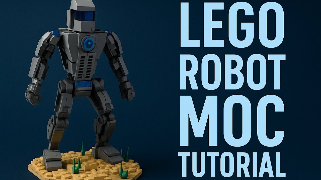 LEGO robot Action Figure Tutorial — Awesome Poseable Build! #lego # ...