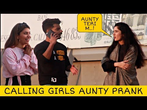 Calling Cute Girls AUNTY Prank @CrazyPrankTV