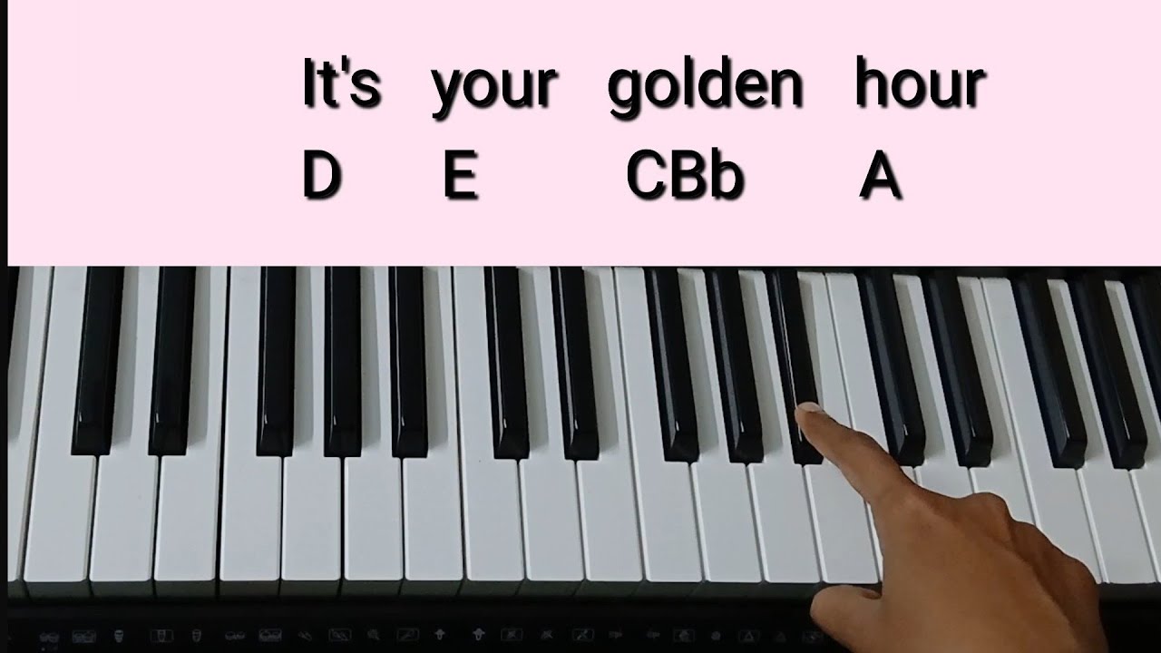 Golden Hour Tutorial(Chords+Melody) | jvke | Keyboard - YouTube