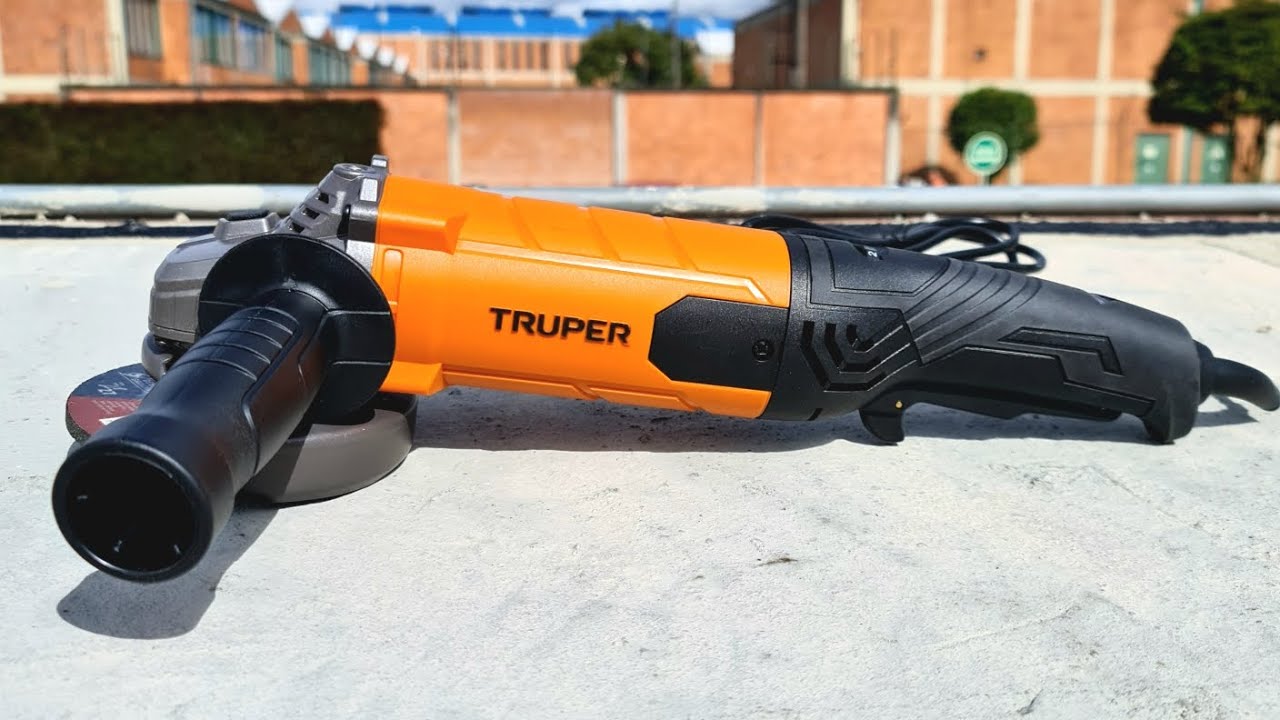 Pulidora Angular De 4.1/2" Profesional, 1.100 W, 12.000 Rpm Truper ...