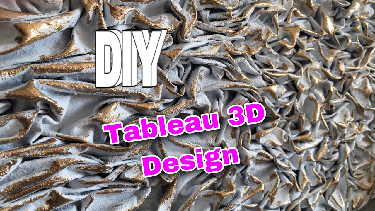 DIY Tableau relief abstrait craft idée magnifique لوحة فنية ثلاثية ...