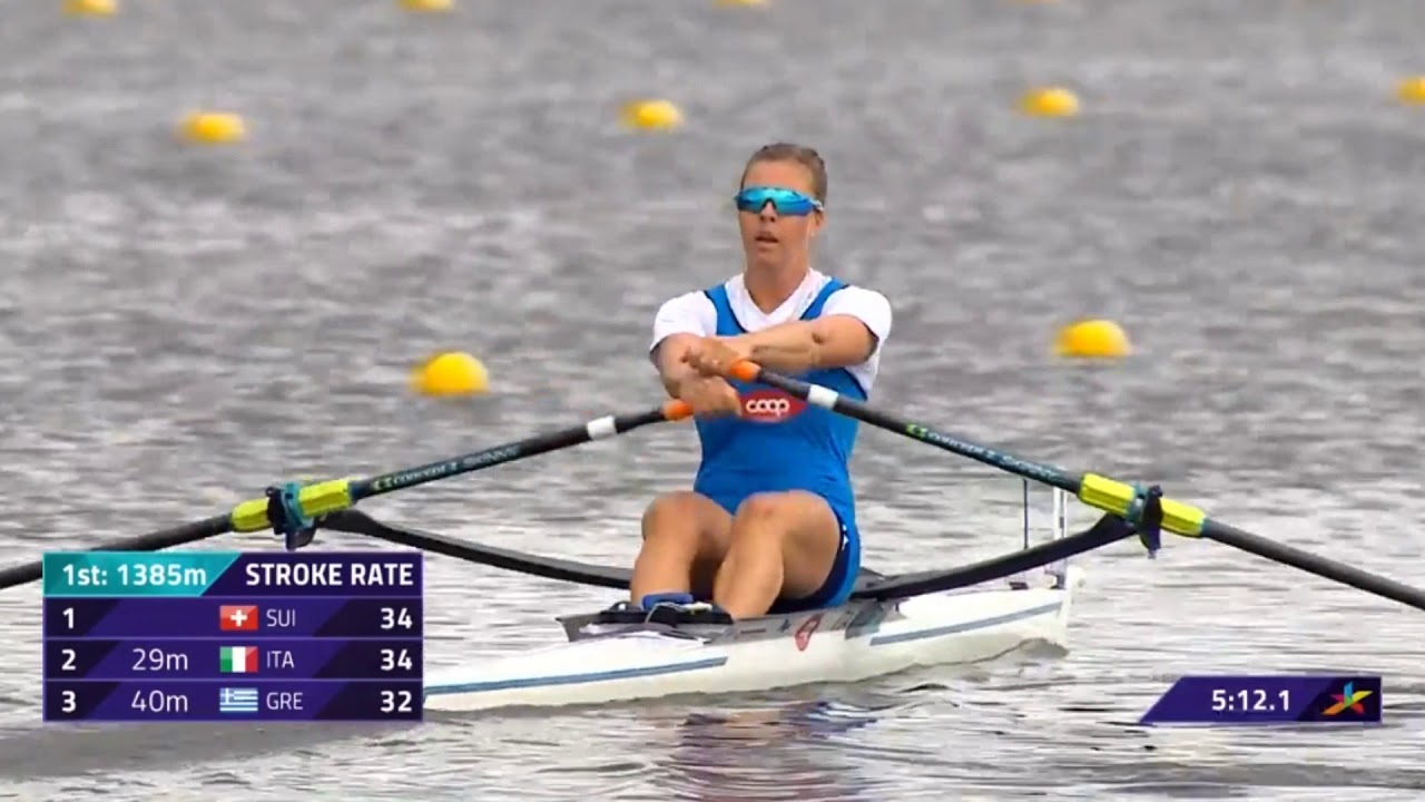Women's Single Sculls Heat 1 European Rowing Championship 2018 - YouTube