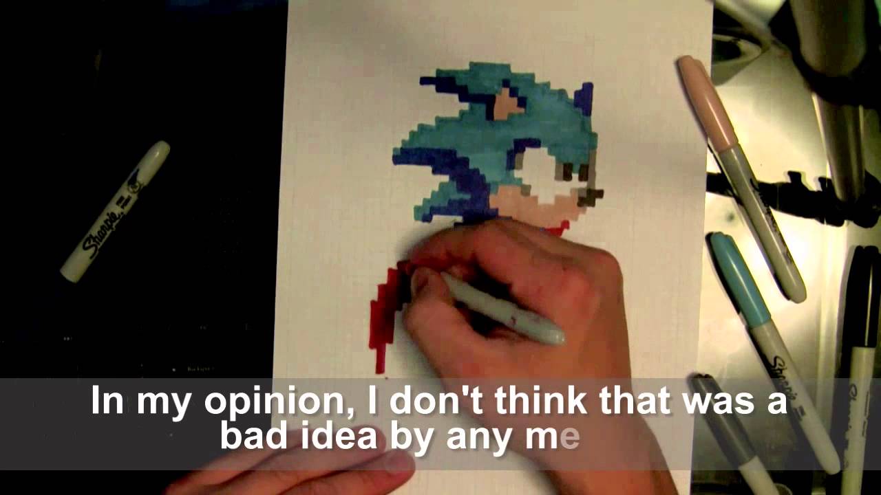 Pixels Made Simple-Sonic the Hedgehog - YouTube