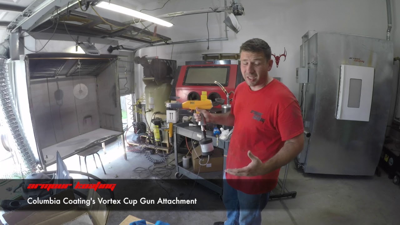 POWDER COAT Vortex Cup Gun Attachment, COLUMBIA COATINGS - YouTube