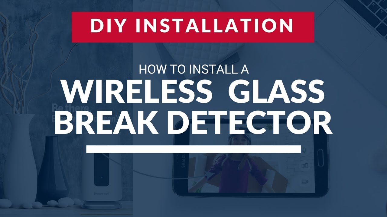 How to Install a Wireless Smart Security Glass Break Detector - YouTube