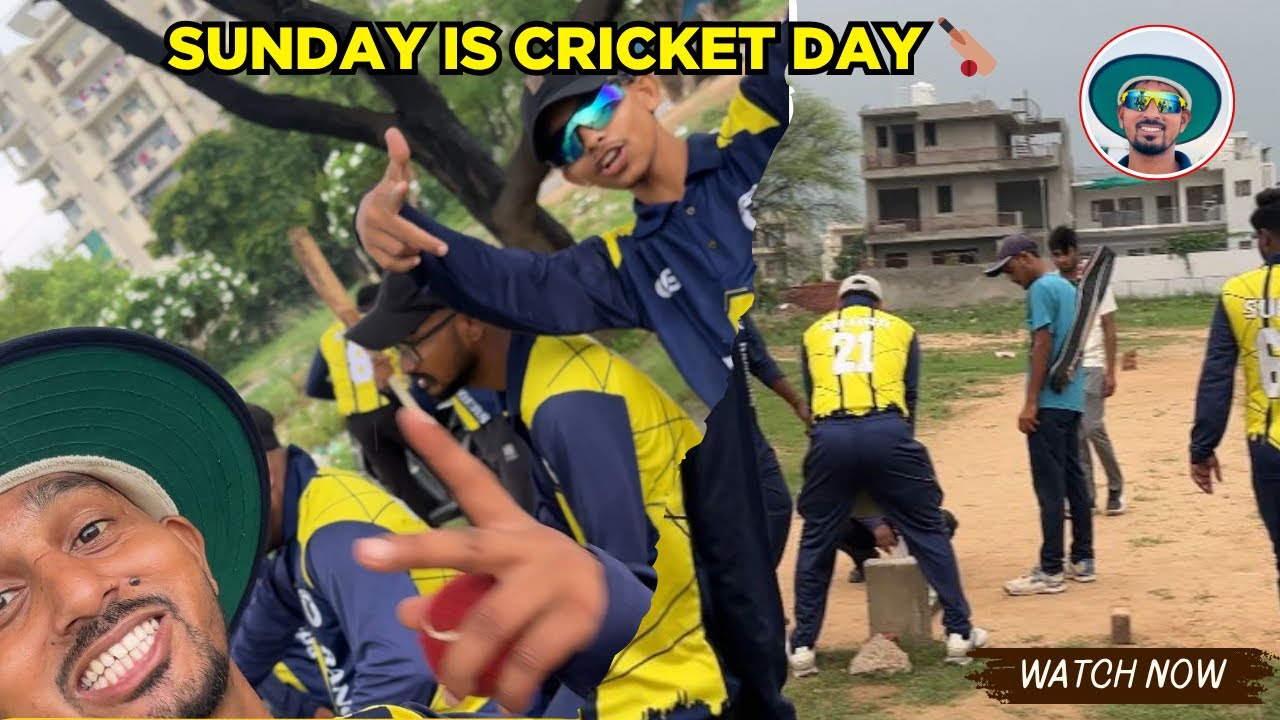 Sunday is cricket day 🏏 #rajakohli #vlog #sunday #enjoyment # ...