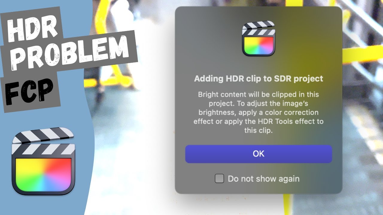 Solve HDR Problem in Final Cut Pro "Adding HDR Clip to SDR Project" 🎬 - YouTube