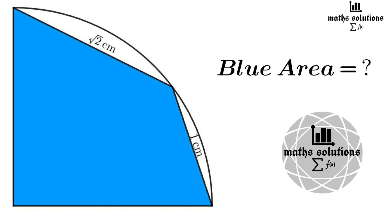 Find Area of Quartellatral Inside A Quarter Circle | Geometry Math ...