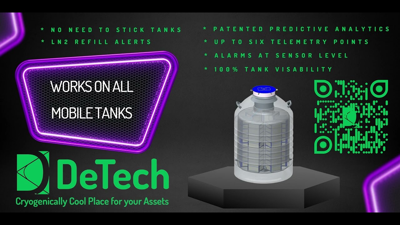 DeTech Patented LN2 Monitoring Solution Fill Tank Visability - YouTube