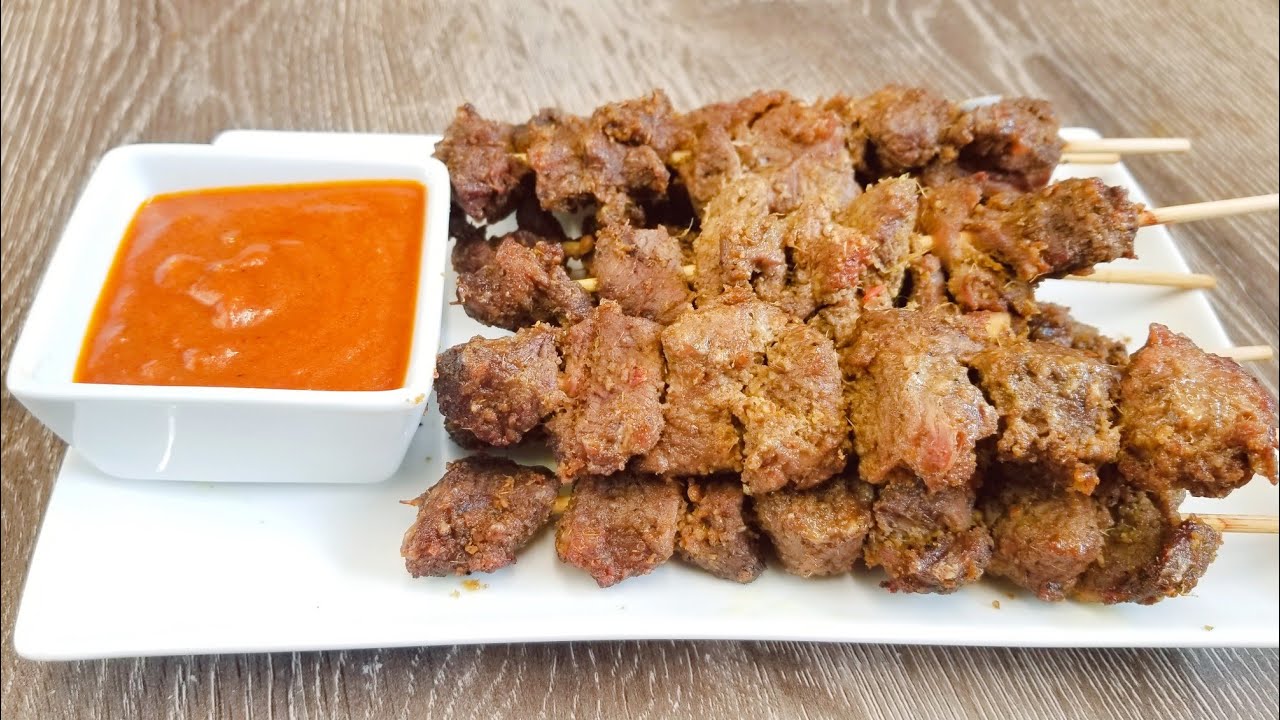 Mishkaki ya nyama na rojo la ukwaju mitamu sana|Grilled meat skewers ...