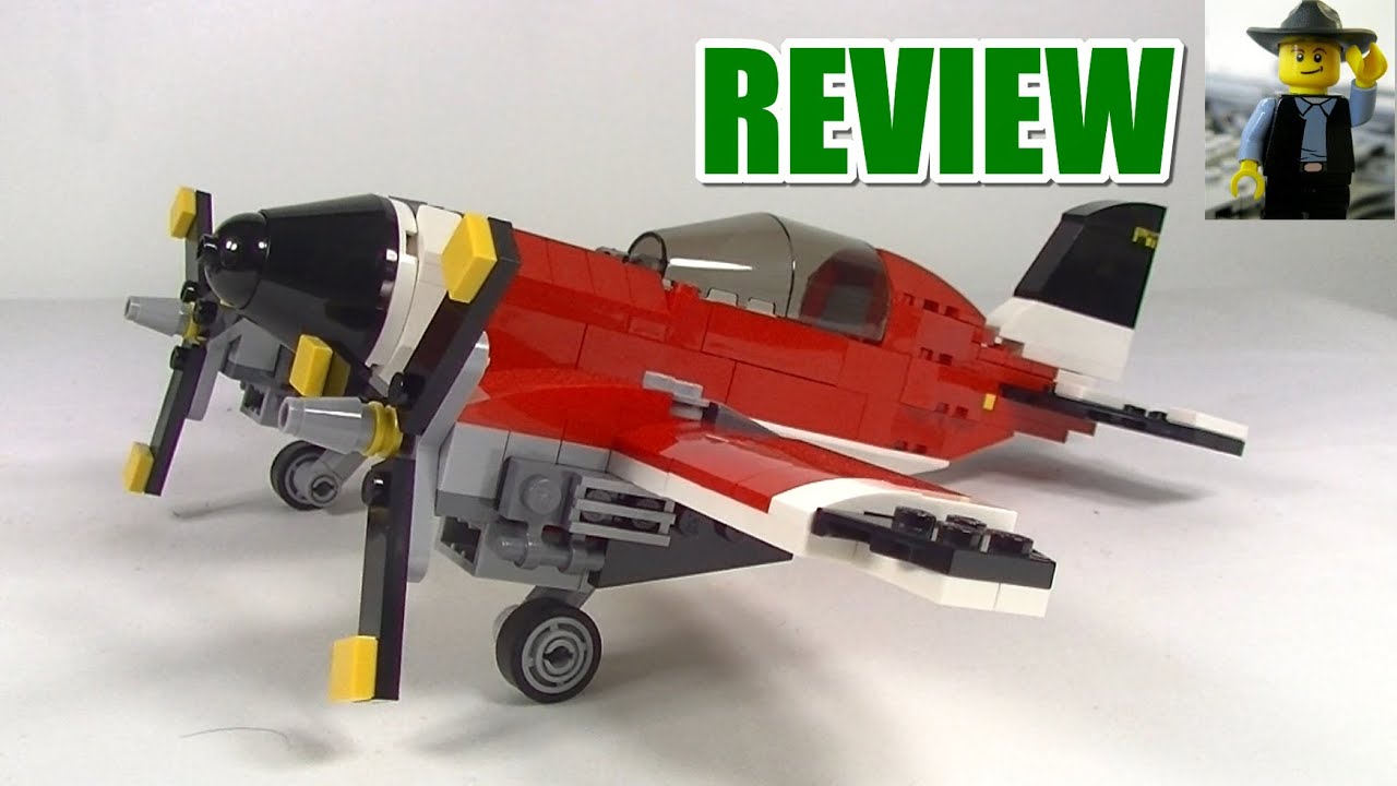 Lego Creator Propeller Plane 31047 Review - YouTube