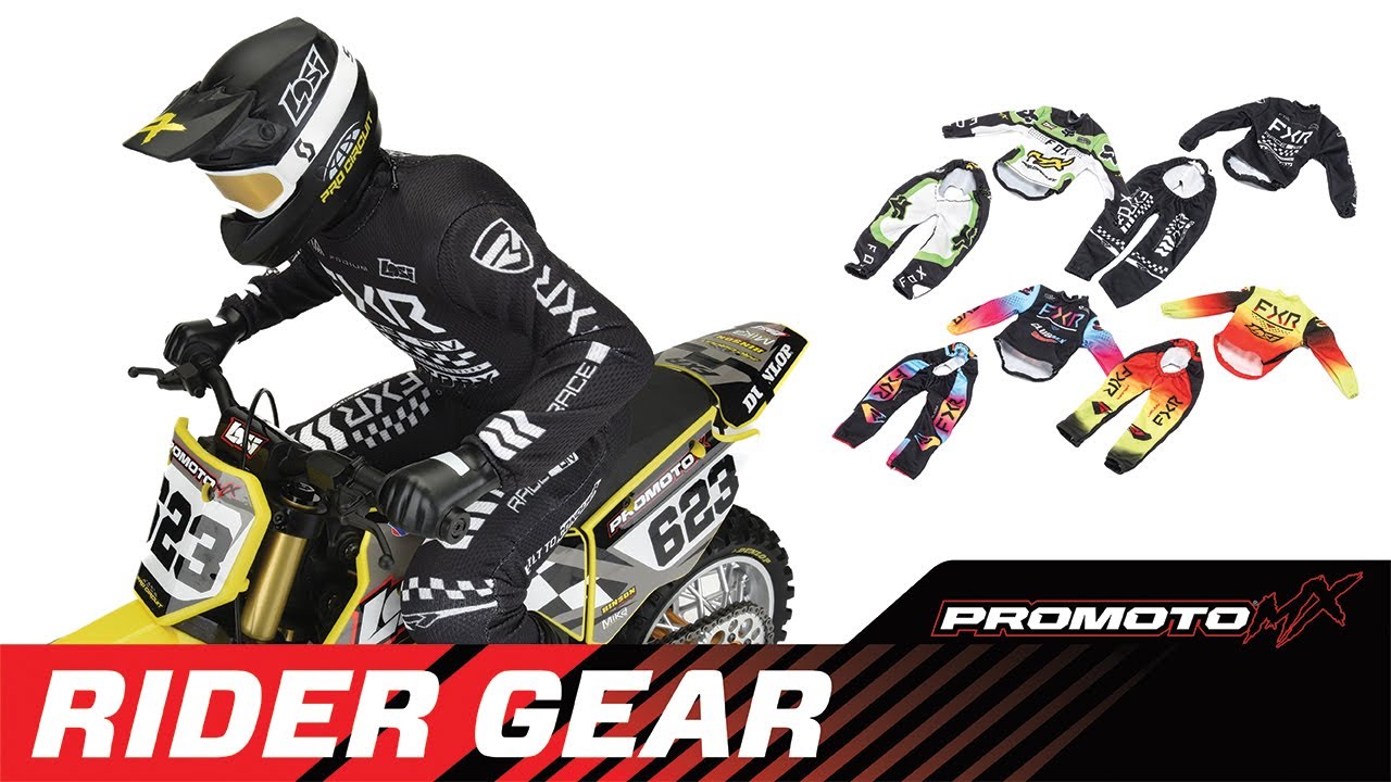 LOS260011 RIDER JERSEY SET FOR THE LOSI PROMOTO-MX - YouTube