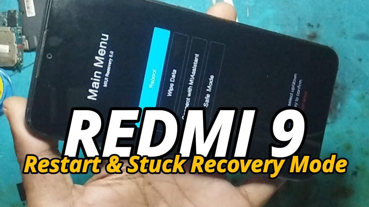 Redmi 9 - Restart & Stuck Recovery Mode Solution - YouTube