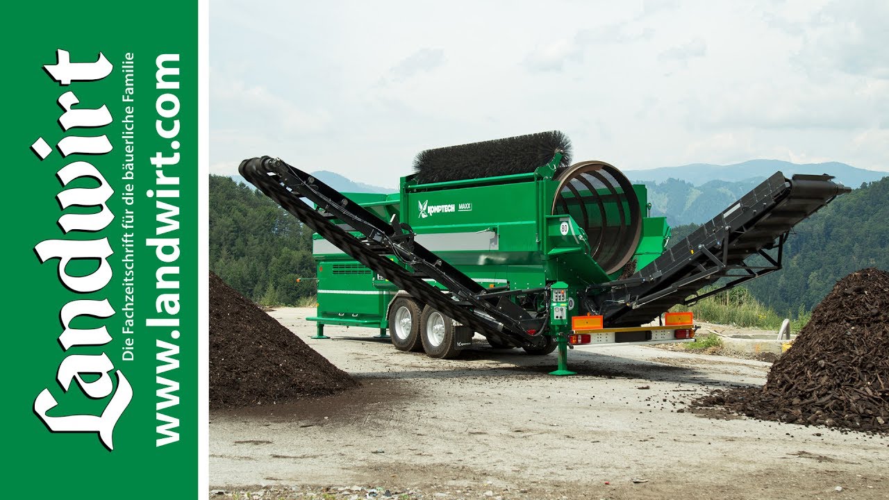 Komptech Trommelsiebmaschine Maxx | landwirt.com - YouTube