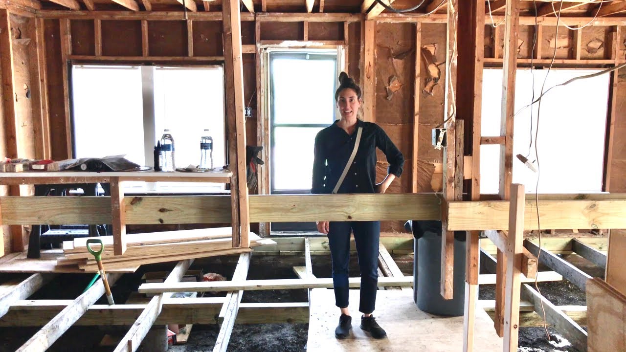 Framing Progress of Our Small Fixer Upper - YouTube